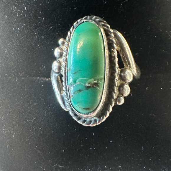 Jewelry | Vintage 7s Bell Sterling Turquoise Ring From Nm | Poshmark